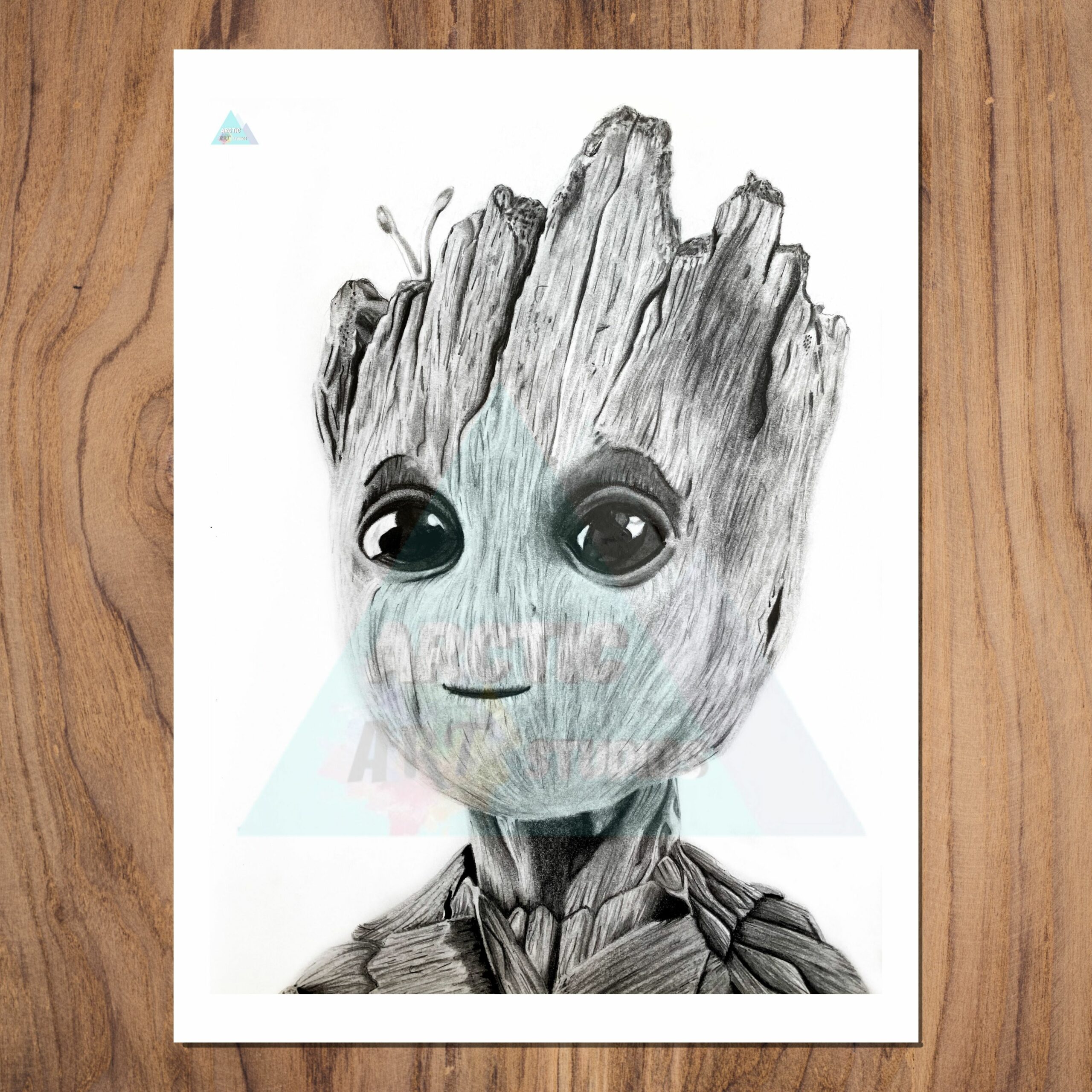 Baby Groot Pencil Print morikuma3776 Graphite Art & Collectibles